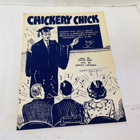 Other | Vintage Sidney Lippman Sylvia Dee Sheet Music Piano Chickery ...